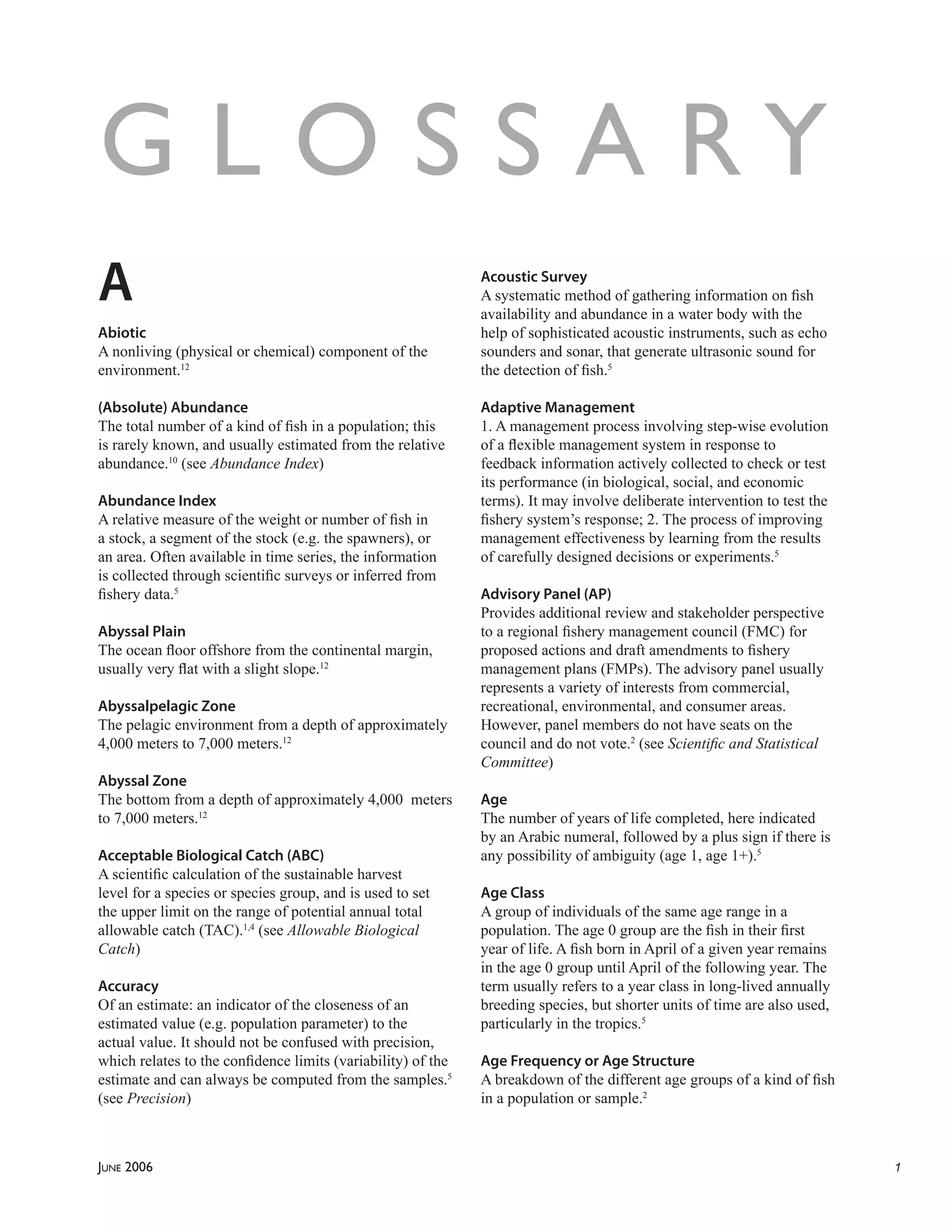 Fish Dictionary (Glossary) A TO Z | PDF