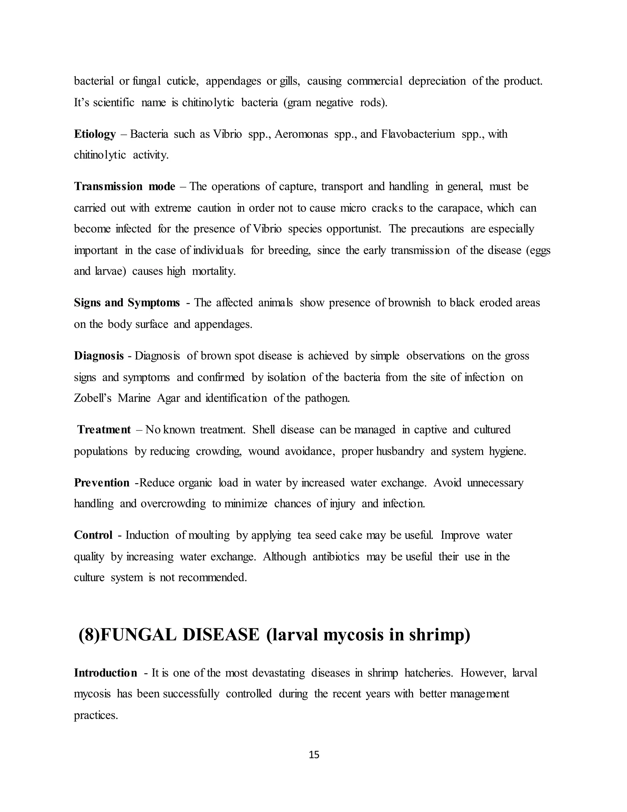 Fish disease ( Fungal ,Bacterial , Viral ) | DOCX