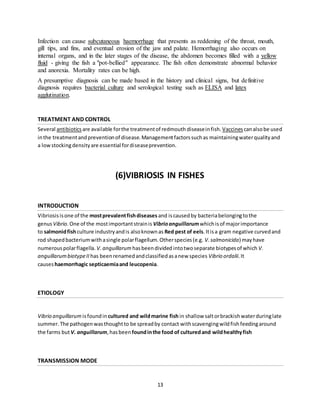 Fish disease ( Fungal ,Bacterial , Viral ) | DOCX