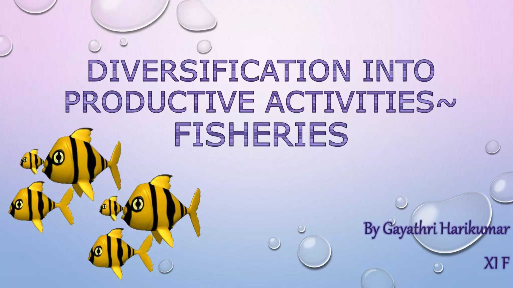 Fisheries and other alternative livelihood options in the rural areas ...