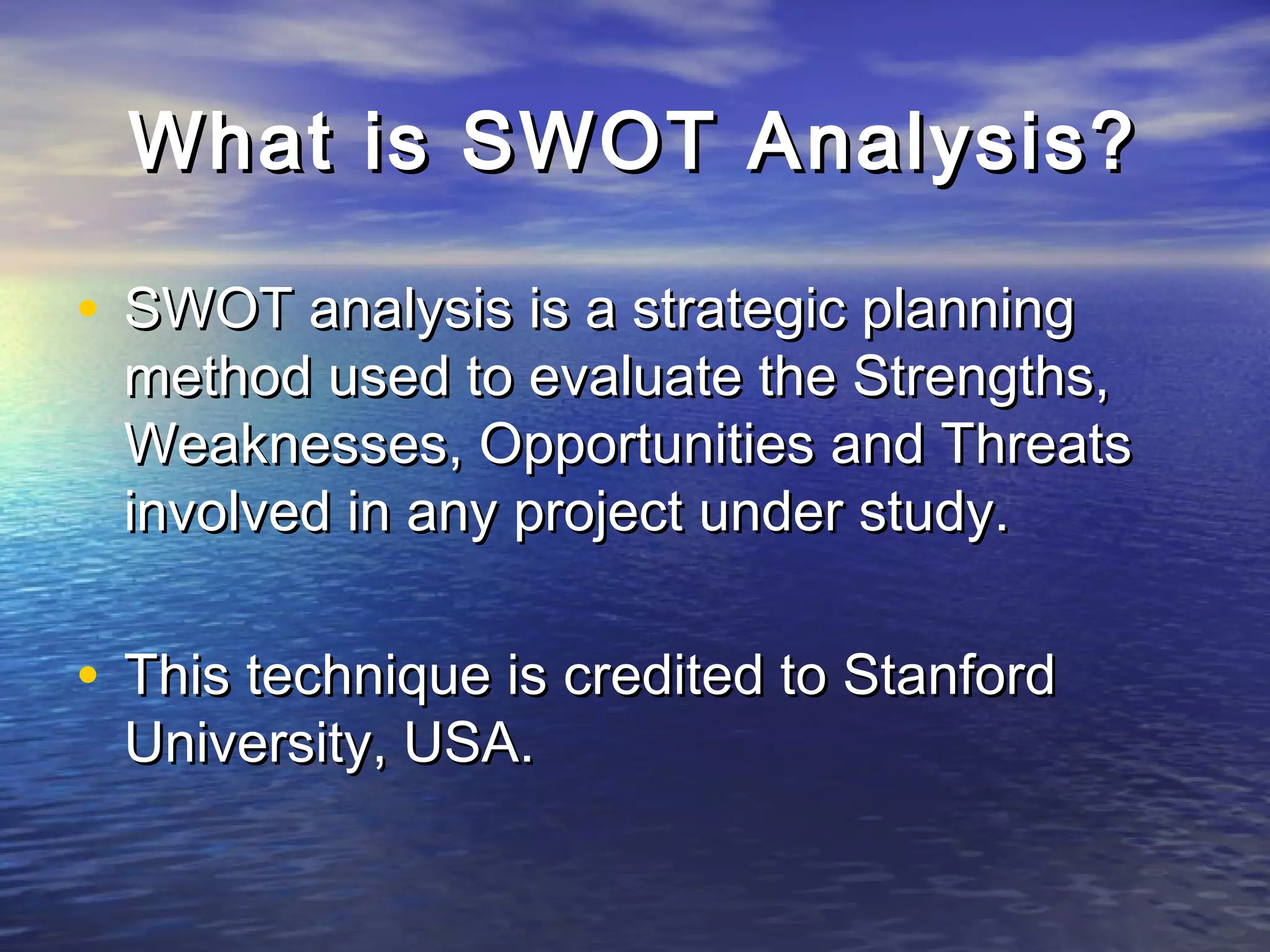 Fisheries swot analysis | PPT