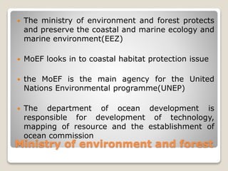 Fisheries legal, regulatory and developmental setup, | PPTX