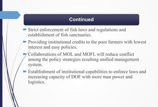 Fisheries resource management and fishers access mechanisms to the ...