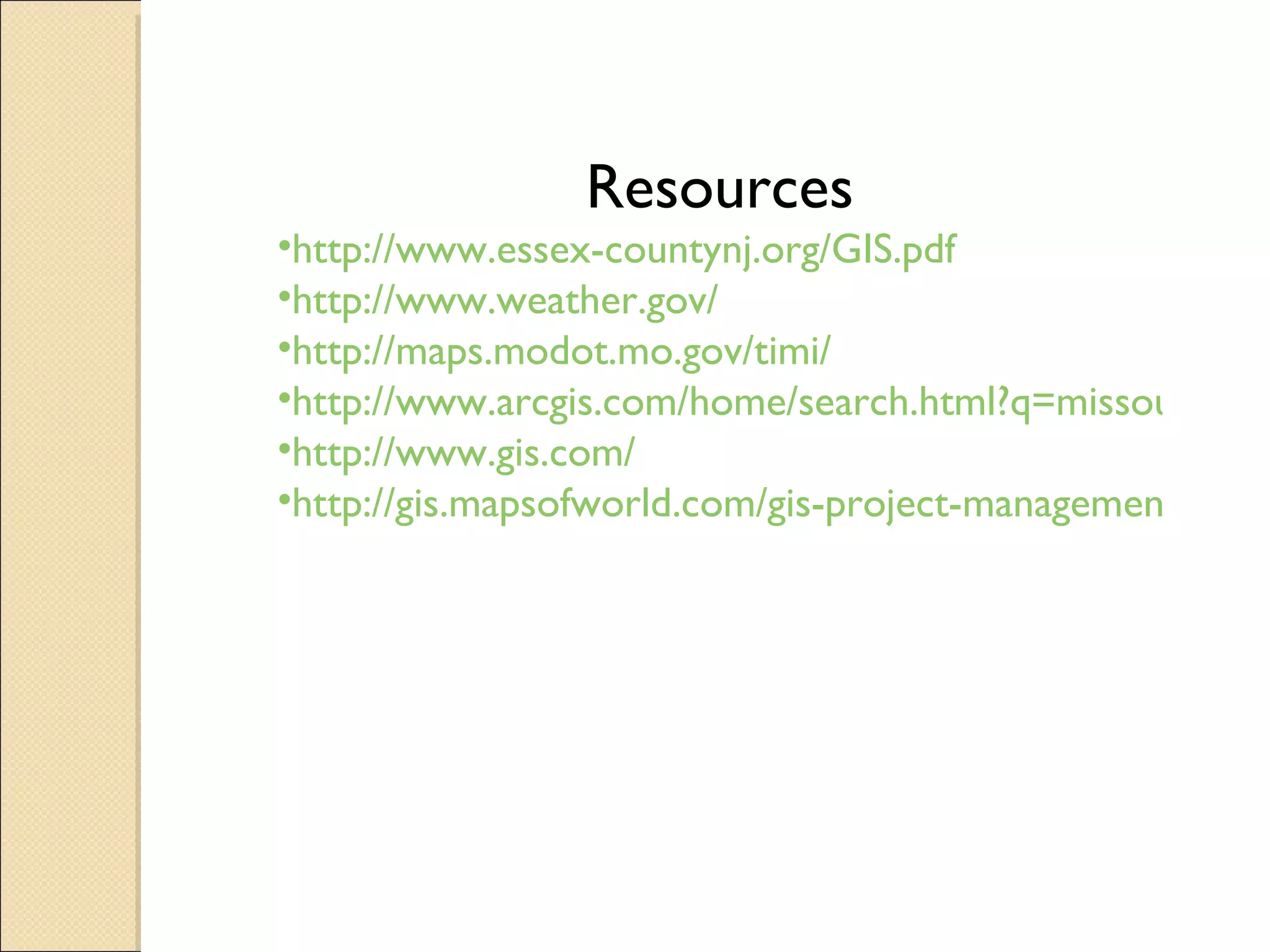 Geographic Information Systems | PPT