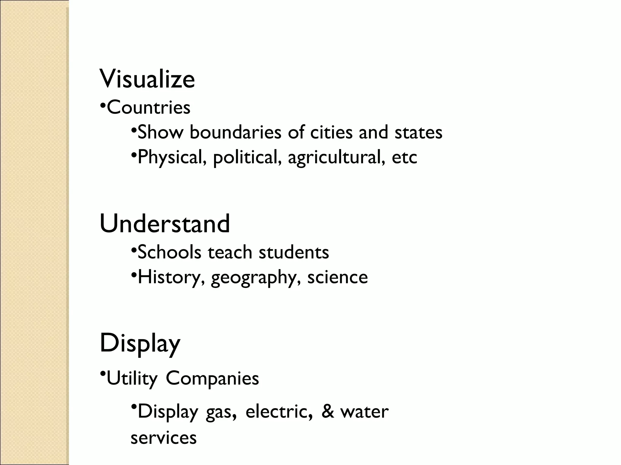 Geographic Information Systems | PPT