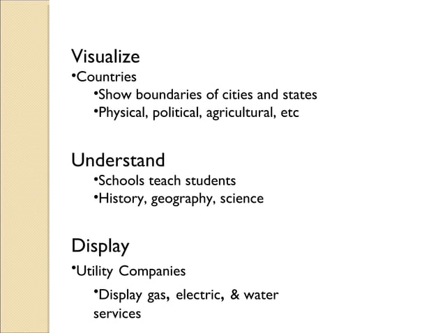 Geographic Information Systems Ppt