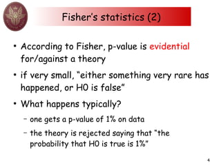 Fisher, neyman pearson and beyond | PPT