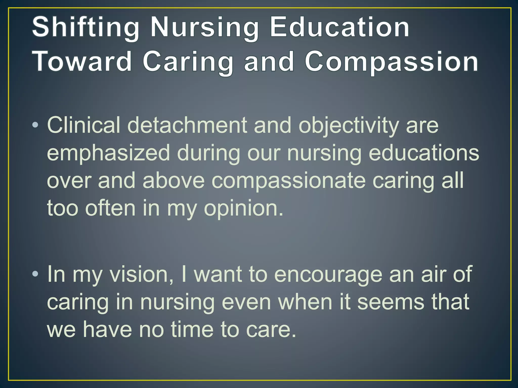 nursing leadership vision | PPTX