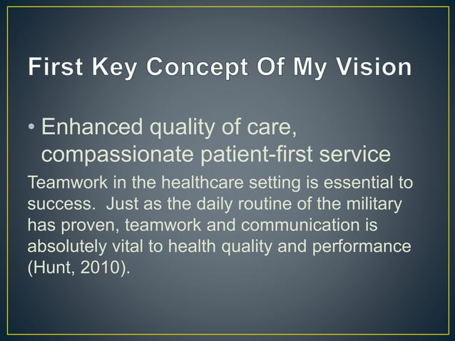 nursing leadership vision | PPTX | Healthcare Industry | Industries