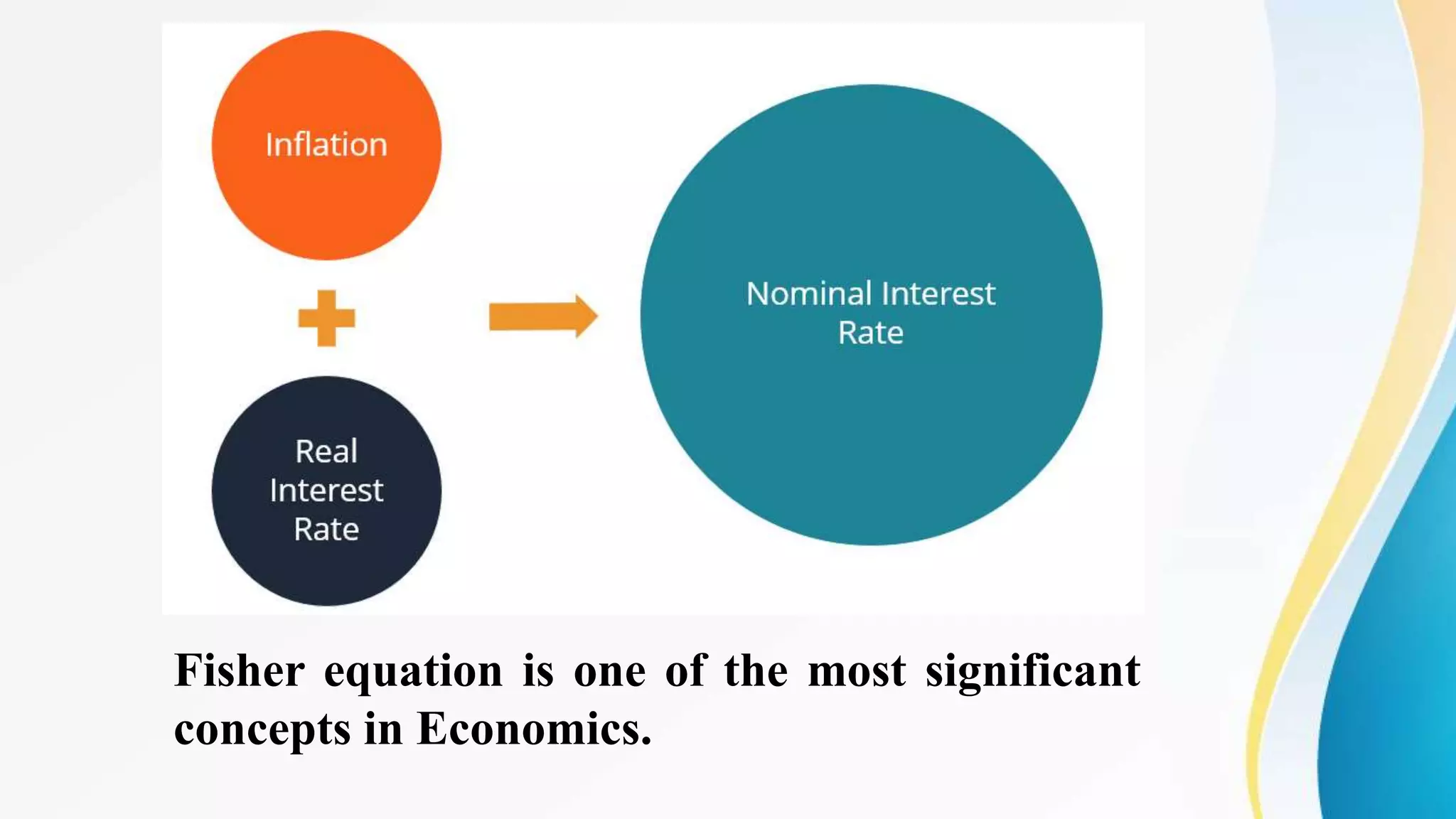 Fisher's equation all about it. | PPTX