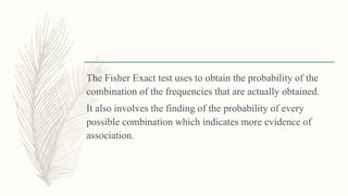 Fishers test | PPTX