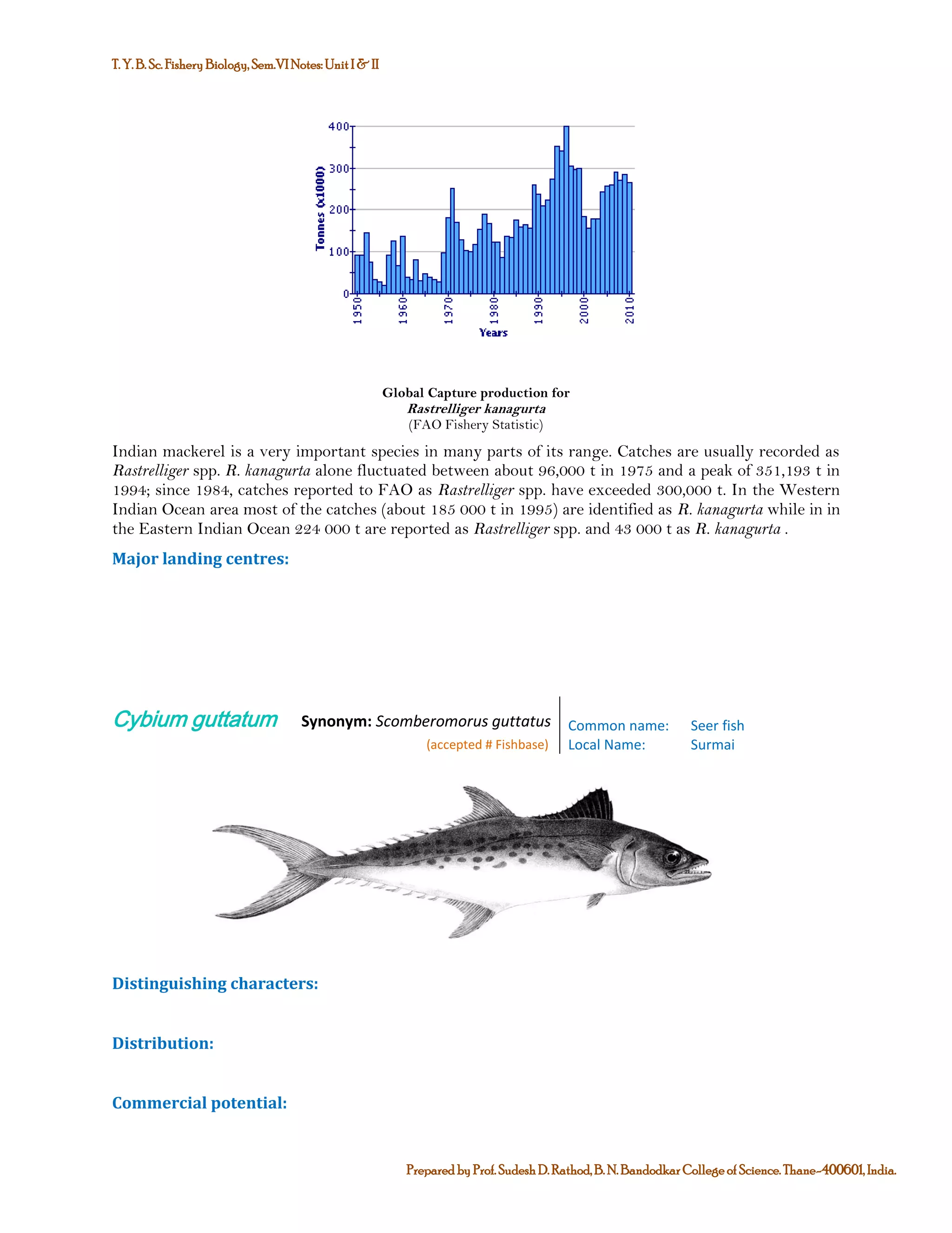 Marine Commercial Fin- fish and Shell-finsh Fisheries of India | PDF