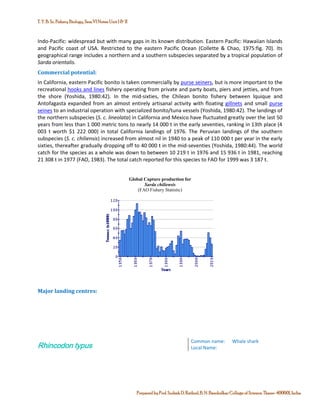 Marine Commercial Fin- fish and Shell-finsh Fisheries of India | PDF