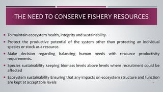 Fishery resources ppt | PPTX