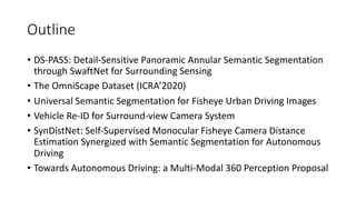 Fisheye-Omnidirectional View in Autonomous Driving III | PDF