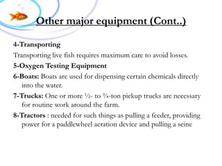 Fish farm design & construction | PPTX