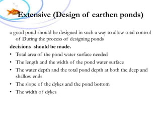 Fish farm design & construction | PPTX