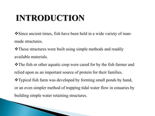 FISH FARM - DESIGN & CONSTRUCTION | PPTX