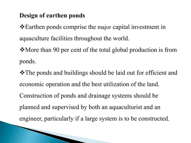 FISH FARM - DESIGN & CONSTRUCTION | PPTX