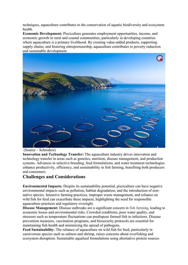 Fish Farming: Methods, Benefits, Challenges, Future Directions and ...