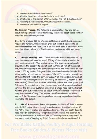 Fish Farming Business Planning | PDF