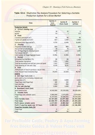 Fish Farming Business Planning | PDF