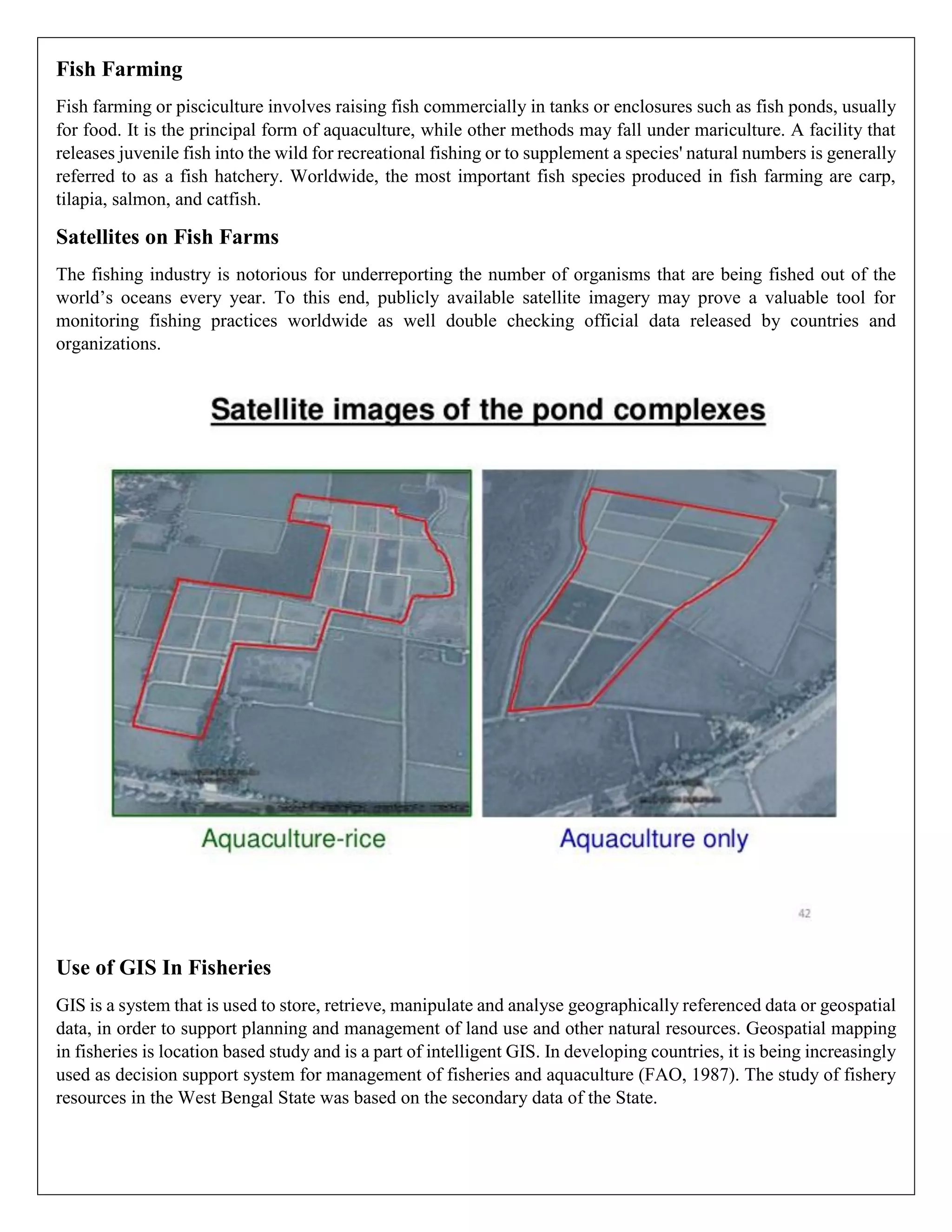 Fish farming gis | PDF