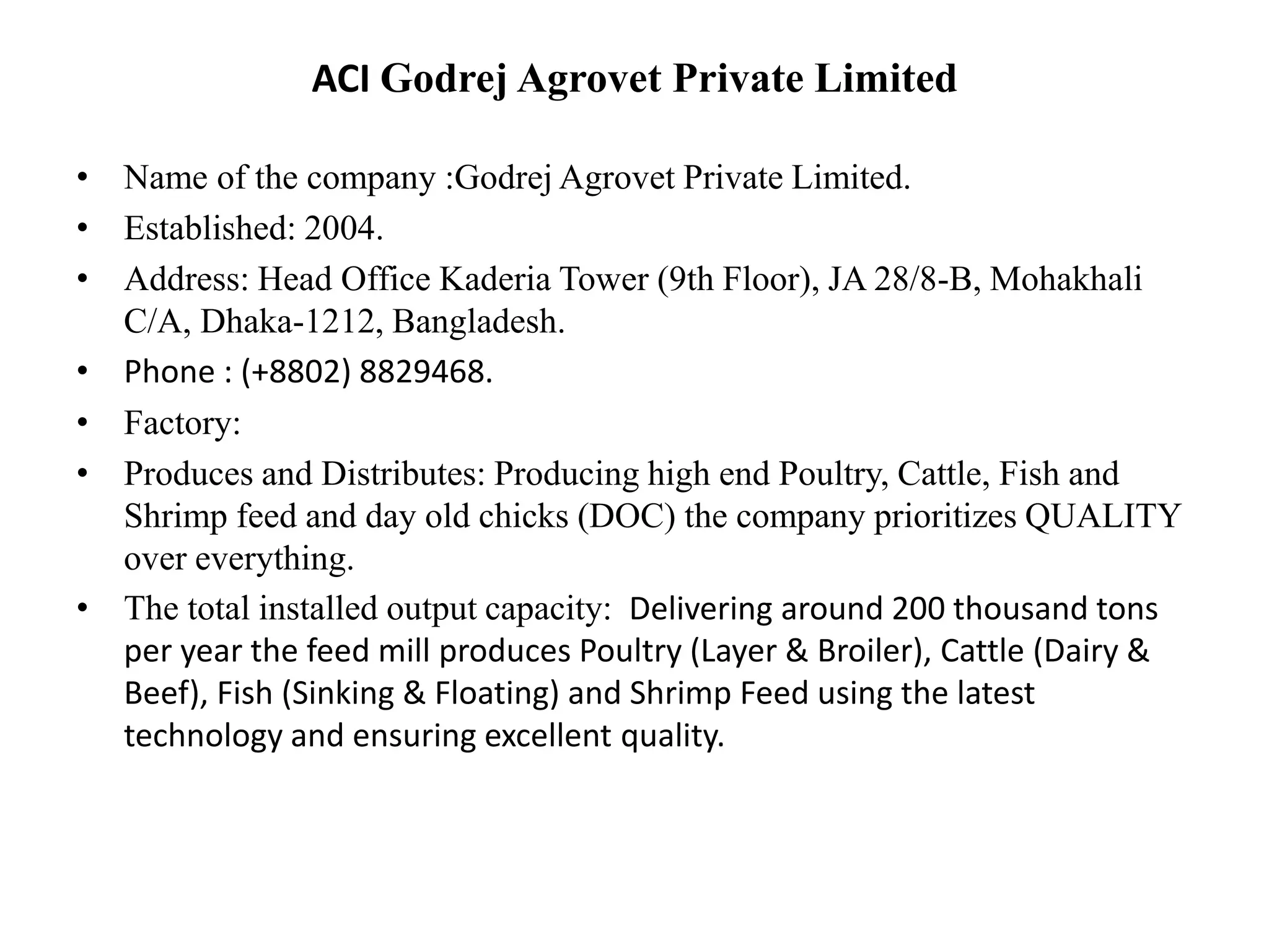 Name of Fish Feed and Animal Feed Industry in Bangladesh | PPTX
