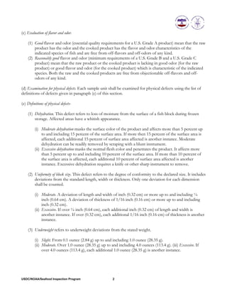 Grading for Fish Fillet Blocks | PDF