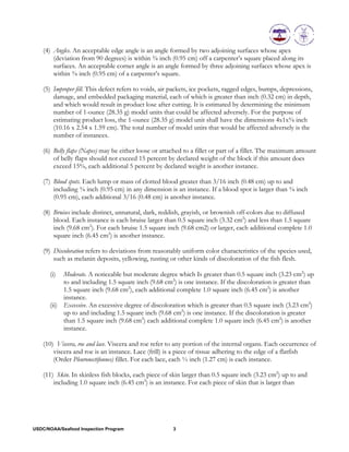 Grading for Fish Fillet Blocks | PDF