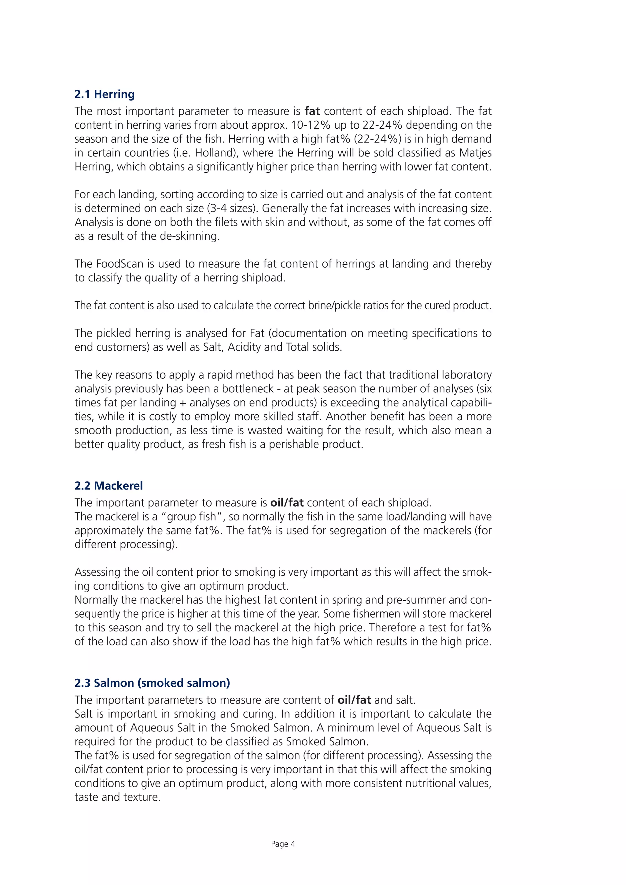 Fish Analysis Brochure | PDF