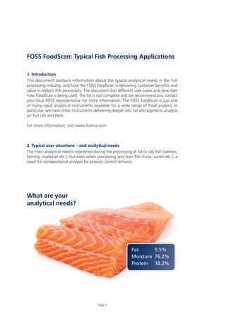 Fish Analysis Brochure | PDF