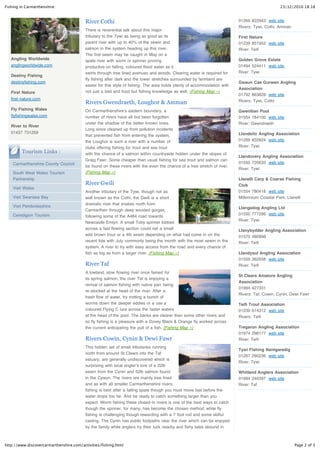 Fishing in carmarthenshire | PDF
