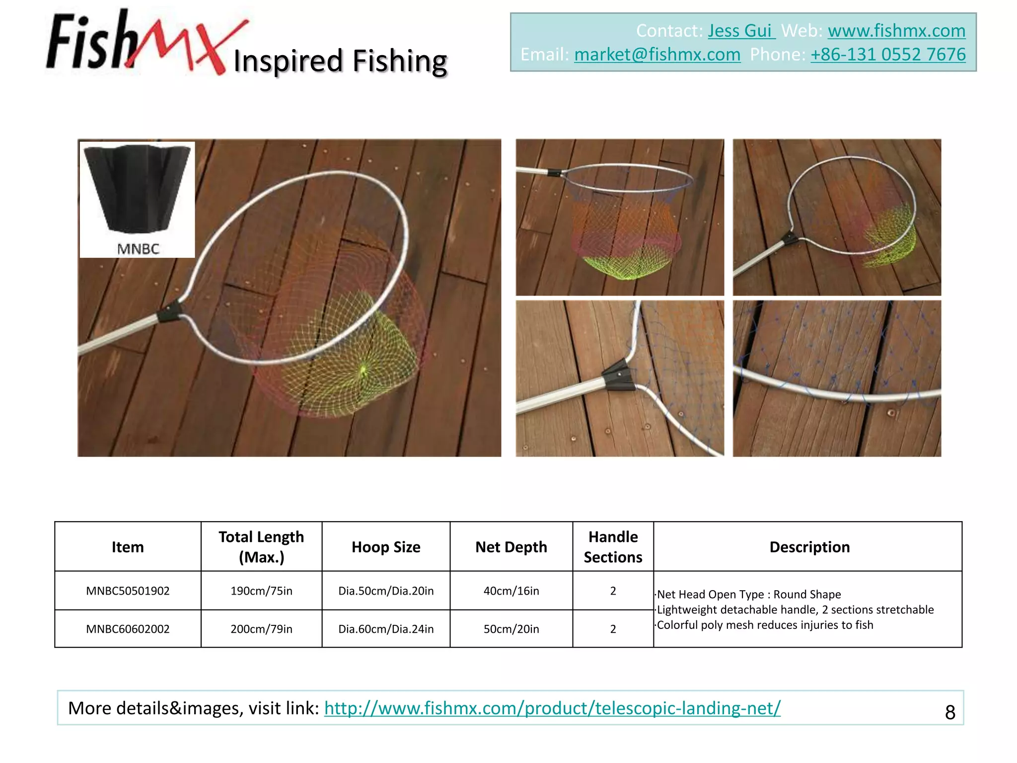 Fishing landing nets catalog fishMX inspired fishing | PPT
