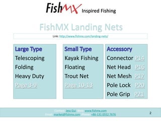 Fishing landing nets catalog fishMX inspired fishing | PPT
