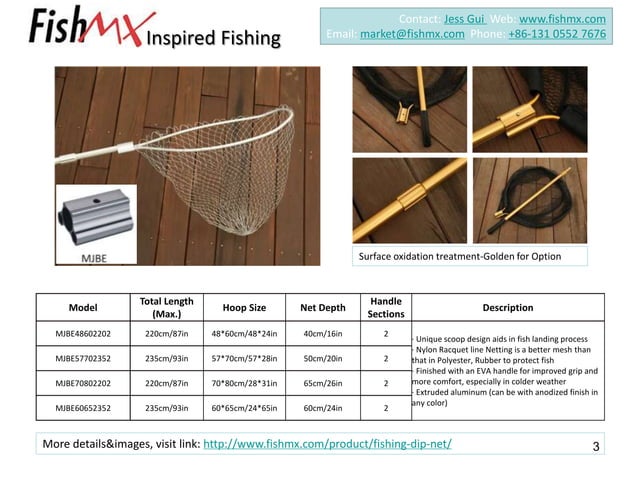 Fishing landing nets catalog fishMX inspired fishing | PPT