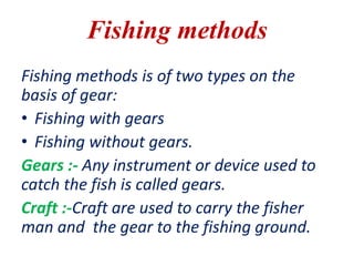 Fishing methods | PPTX