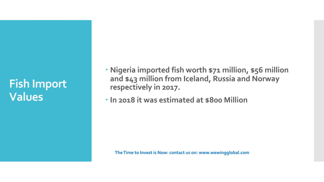 Import fish into Nigeria now and Smile to the Bank | PPT