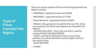 Import fish into Nigeria now and Smile to the Bank | PPT