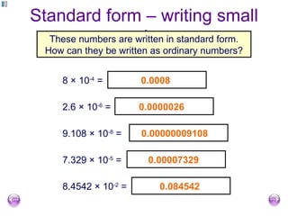 Fishlock Lesson One Standard Form | PPT
