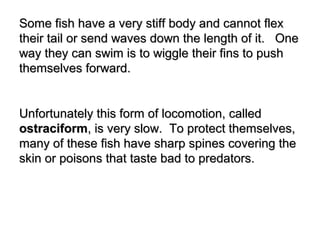 Fish locomotion Notes | PPT