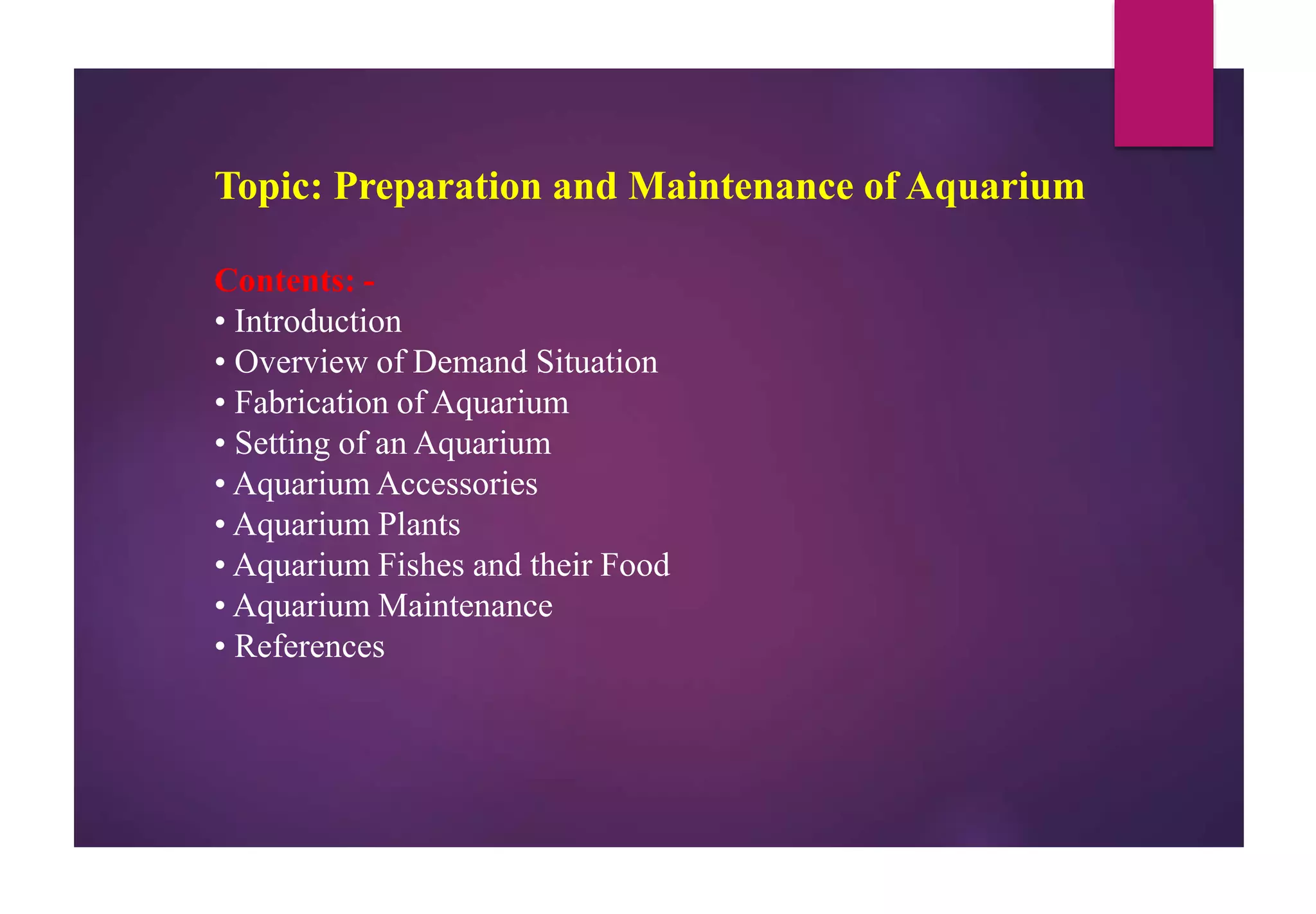 aquarium | PPTX