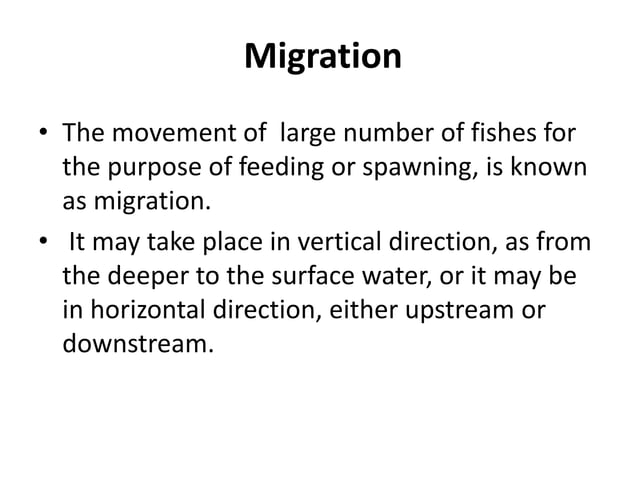 Fish Migration | PPT