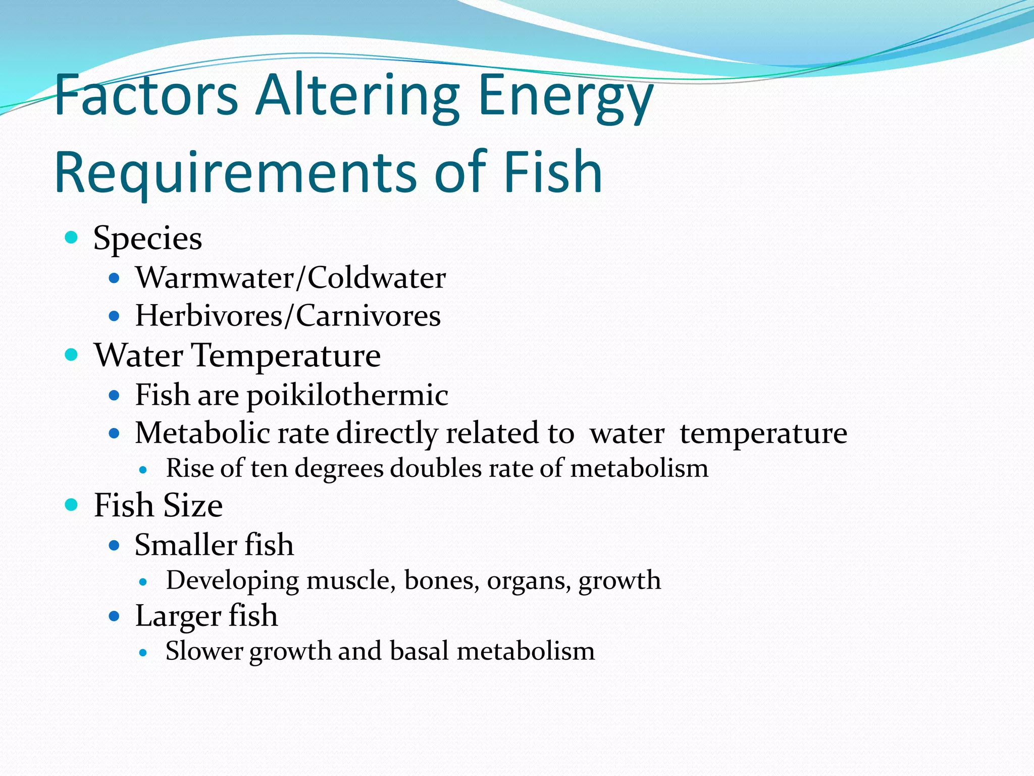 Fish nutrition | PPTX