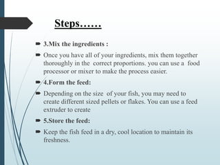 Fish nutrition, Fish feed ingredients and diseases.pptx