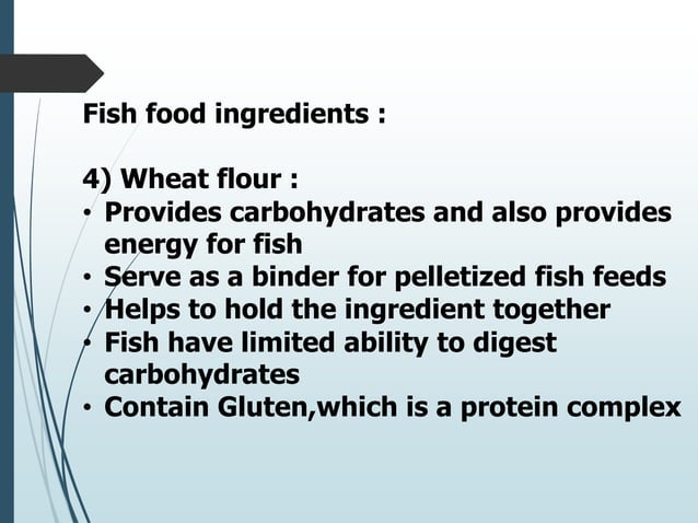 Fish nutrition, Fish feed ingredients and diseases.pptx | Pet Supplies ...