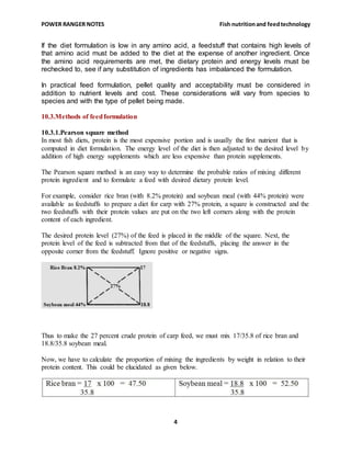 Fish nutrition and feed technology 4th sem (full sylabus) | DOCX