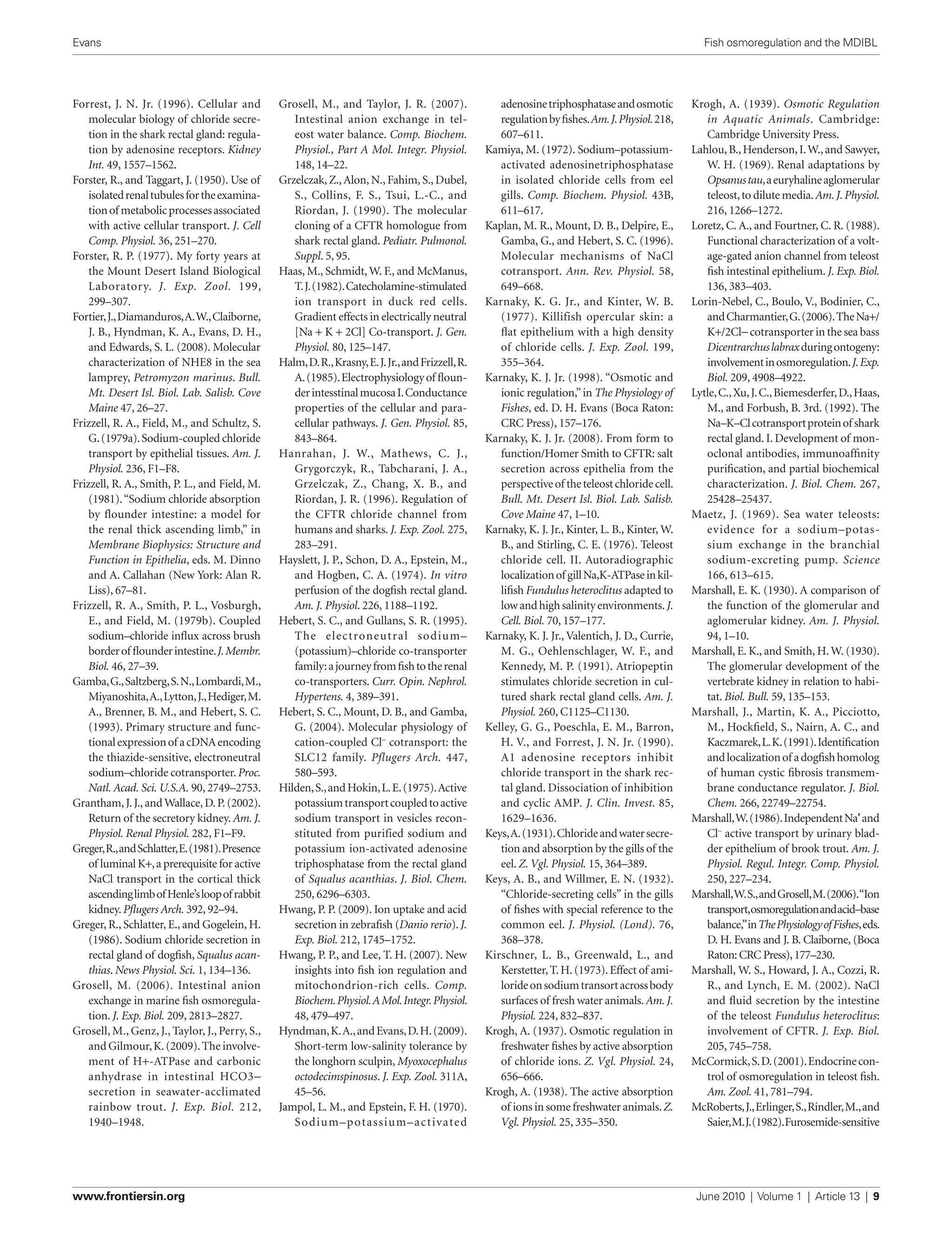 Fish osmoregulation | PDF