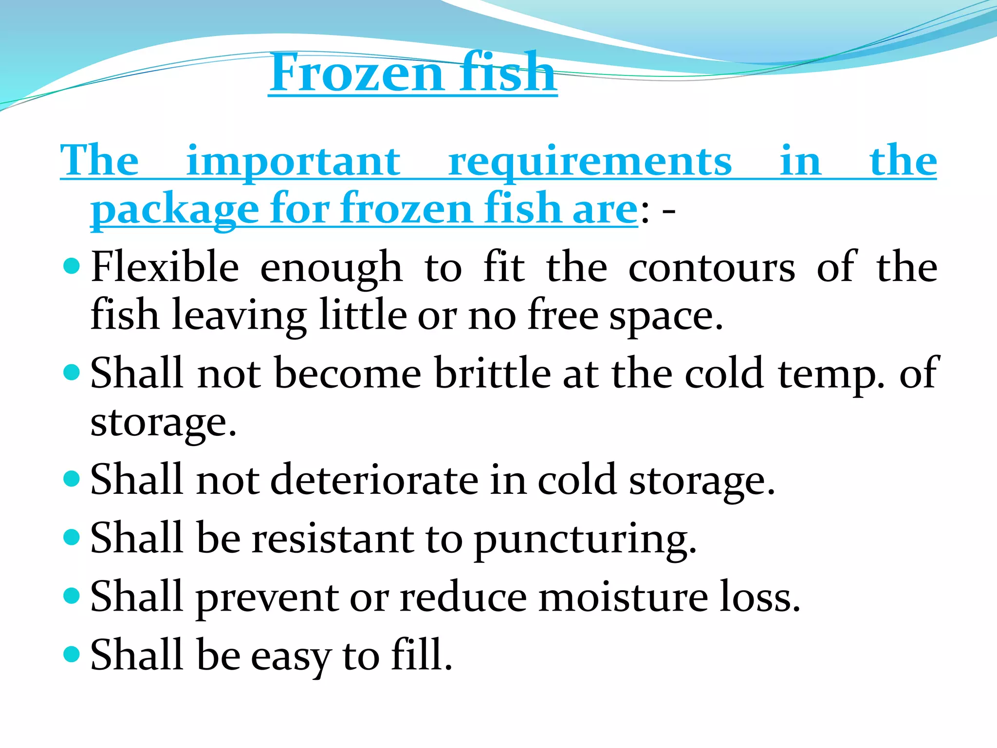 Fish packaging | PPTX