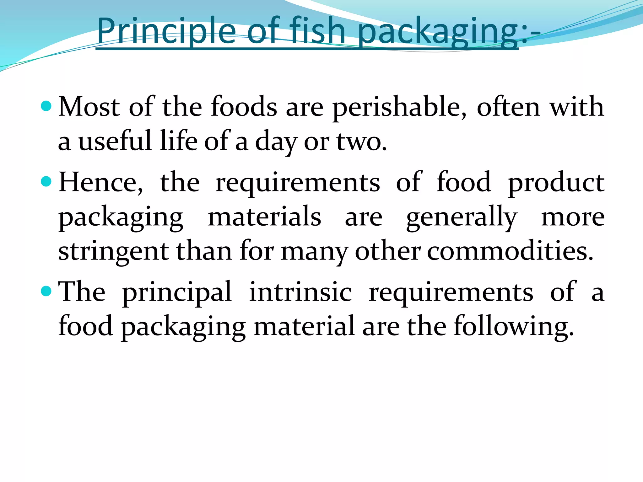 Fish packaging | PPTX